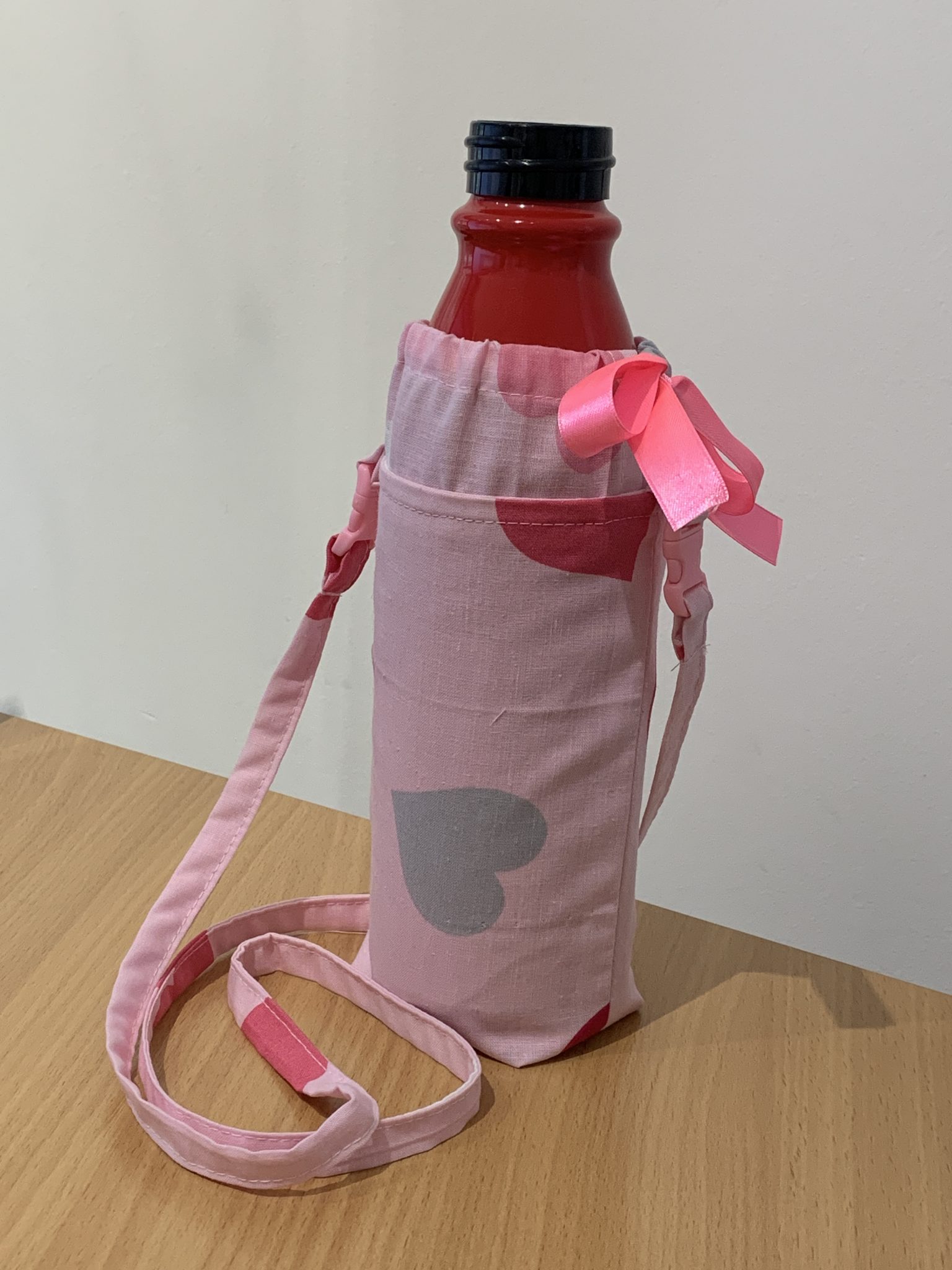 DIY Pink Water Bottle Bag Craft Kit - Freja Designer Dressmaking